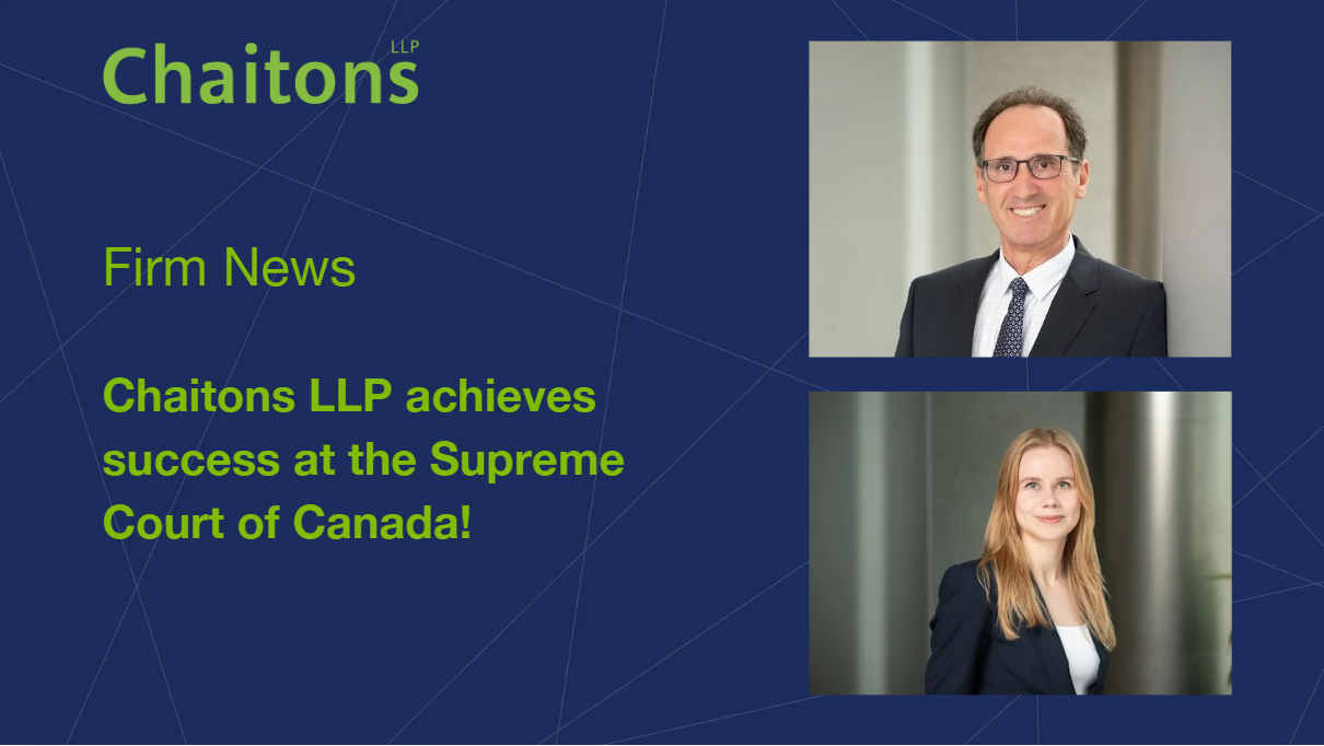 Impressive win at the Supreme Court of Canada